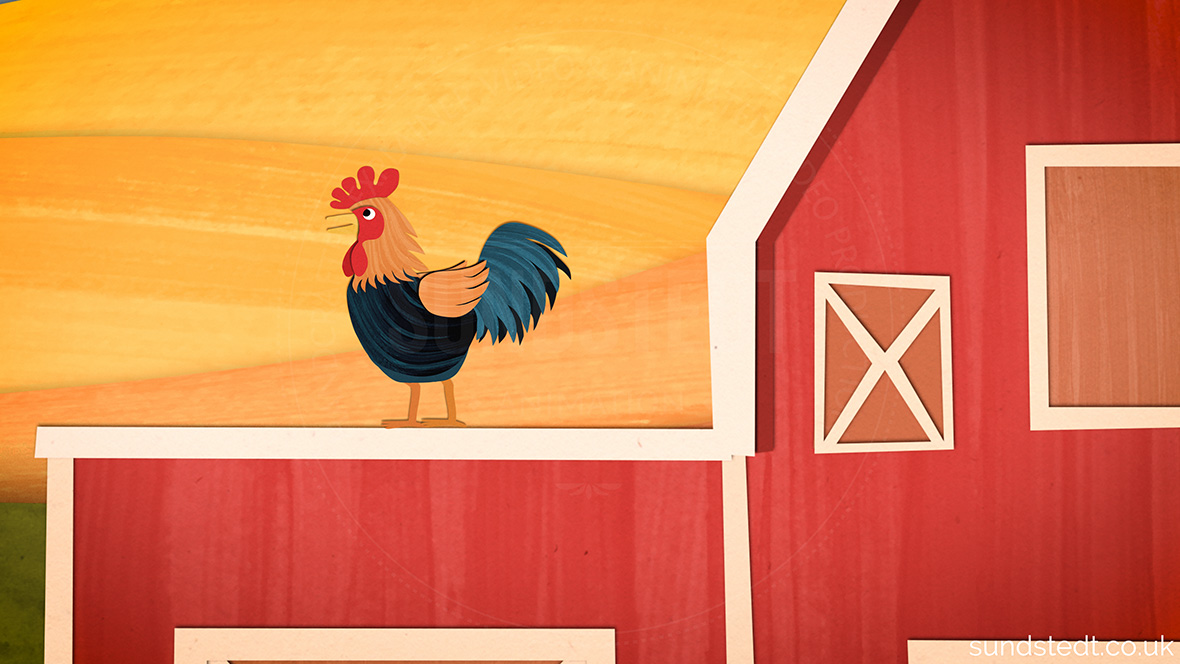 The Old Red Rooster - Animated Music Video | Sundstedt Animation